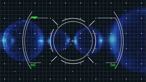Animation of spots over scope scanning | Stock Video | Pond5