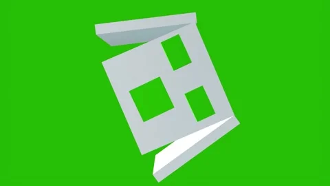 Animation of a square smiley face on a g... | Stock Video | Pond5