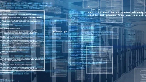 Animation of squares and computer langua... | Stock Video | Pond5