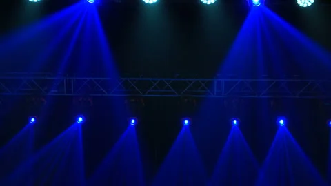 Animation of stage lights frame. Bright ... | Stock Video | Pond5
