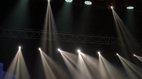 Animation of stage lights frame. Bright ... | Stock Video | Pond5
