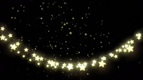 Animation of star shape christmas lights... | Stock Video | Pond5