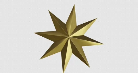 Animation of star spinning on black back... | Stock Video | Pond5
