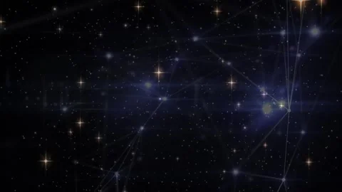 Animation of stars and constellations on... | Stock Video | Pond5