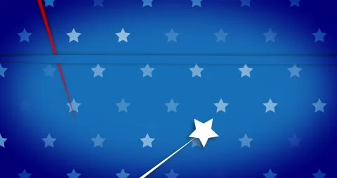 Animation of stars coloured with flag of... | Stock Video | Pond5