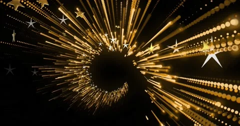 Animation of stars floating over light t... | Stock Video | Pond5