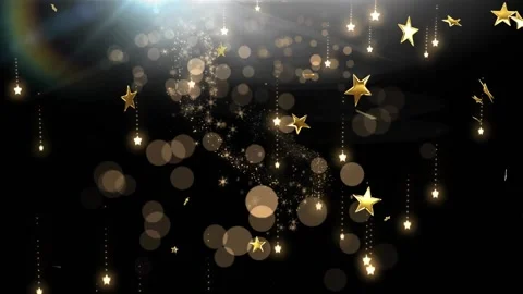 Animation of stars floating over light s... | Stock Video | Pond5