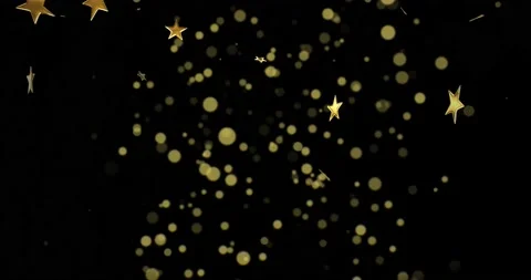 Animation of stars floating over light s... | Stock Video | Pond5