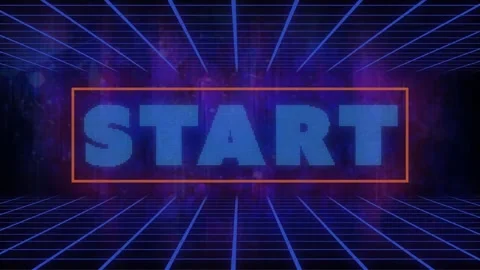 Animation of start text and shapes over ... | Stock Video | Pond5