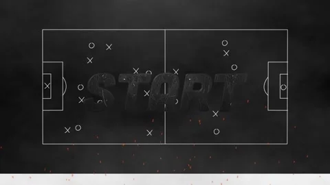 Animation of start text over drawing of ... | Stock Video | Pond5