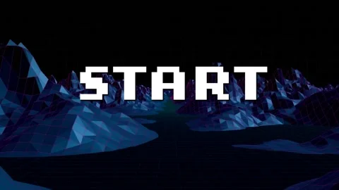 Animation of start text in white letters... | Stock Video | Pond5