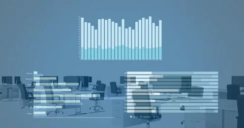 Animation of statistical data processing... | Stock Video | Pond5