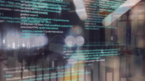 Animation of statistical data processing... | Stock Video | Pond5