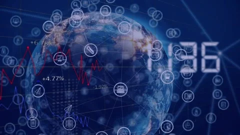 Animation of statistical data processing... | Stock Video | Pond5