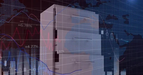 Animation of statistical data processing... | Stock Video | Pond5