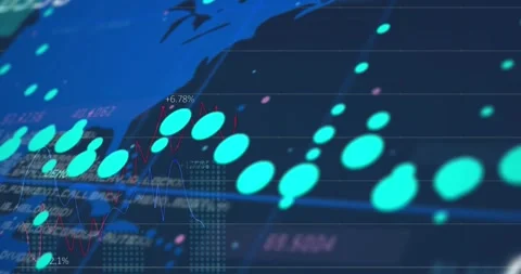 Animation of statistical data processing... | Stock Video | Pond5