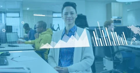 Animation of statistical data processing... | Stock Video | Pond5
