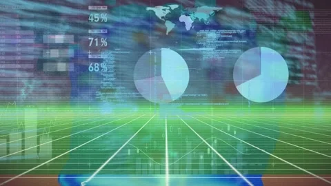 Animation of statistics and data process... | Stock Video | Pond5