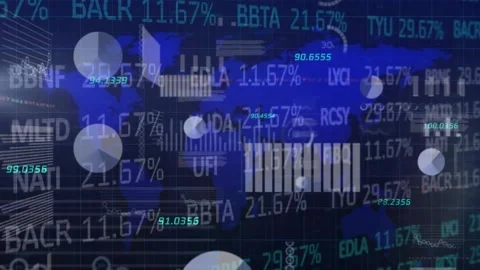 Animation of statistics and data process... | Stock Video | Pond5