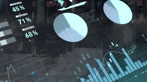 Animation of statistics and data process... | Stock Video | Pond5