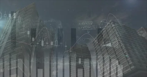 Animation of statistics processing and m... | Stock Video | Pond5
