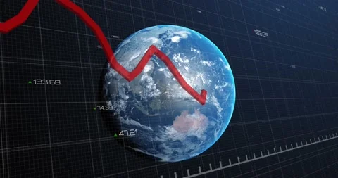 Animation of statistics with red line an... | Stock Video | Pond5