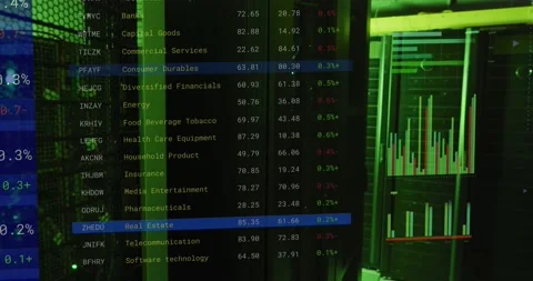 Animation of statistics, stock market an... | Stock Video | Pond5