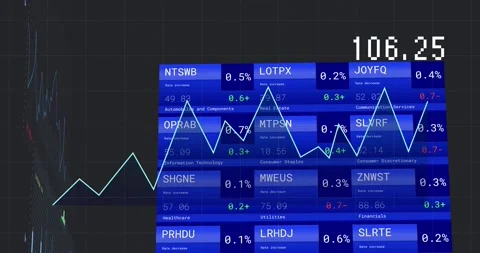 Animation of statistics, stock market an... | Stock Video | Pond5