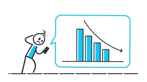 Animation of a stick figure man watching... | Stock Video | Pond5