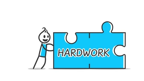 Animation of a stick figure pushing a ji... | Stock Video | Pond5