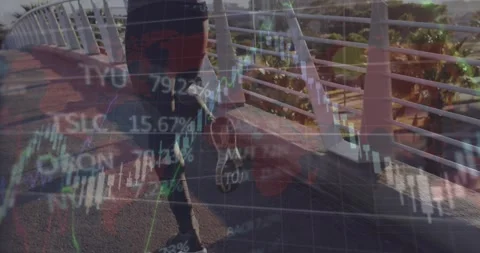 Animation of stock market data and graph... | Stock Video | Pond5