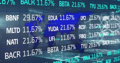 Animation of stock market data processin... | Stock Video | Pond5