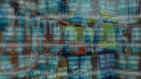 Animation of stock market display on glo... | Stock Video | Pond5