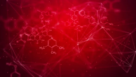 Animation of structural chemical formula... | Stock Video | Pond5