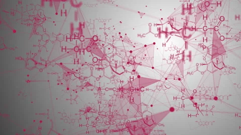 Animation of structural chemical formula... | Stock Video | Pond5