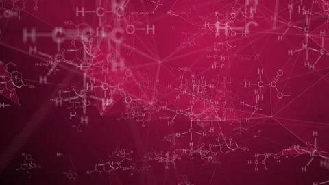 Animation of structural chemical formula... | Stock Video | Pond5