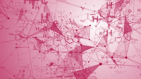 Animation of structural chemical formula... | Stock Video | Pond5