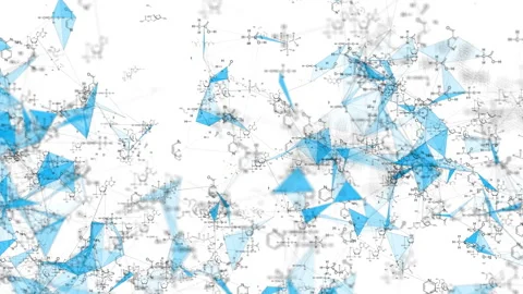 Animation of structural chemical formula... | Stock Video | Pond5