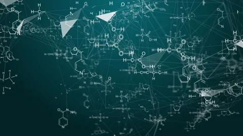 Animation of structural chemical formula... | Stock Video | Pond5