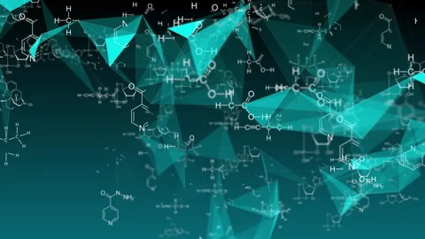 Animation of structural chemical formula... | Stock Video | Pond5