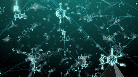 Animation of structural chemical formula... | Stock Video | Pond5