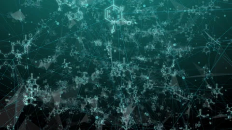 Animation of structural chemical formula... | Stock Video | Pond5