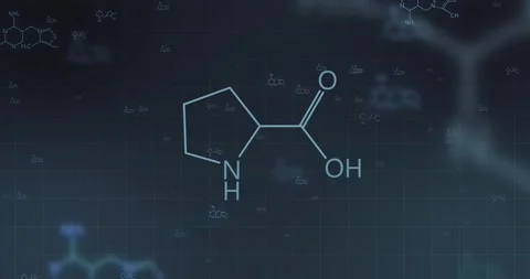 Animation of structures of chemical form... | Stock Video | Pond5