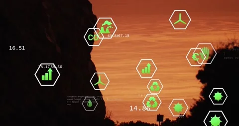 Animation of sustainability and ecology ... | Stock Video | Pond5