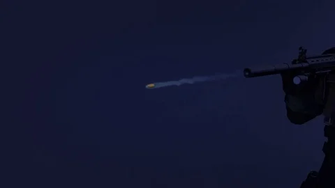 Animation of a swat officer firing and 3... | Stock Video | Pond5