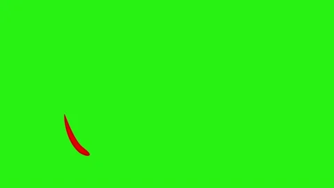 Animation swoosh on green screen backgro... | Stock Video | Pond5