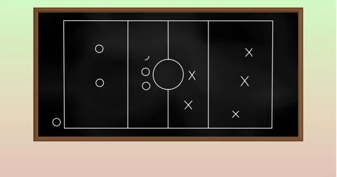 Animation of tactical game plan on ameri... | Stock Video | Pond5