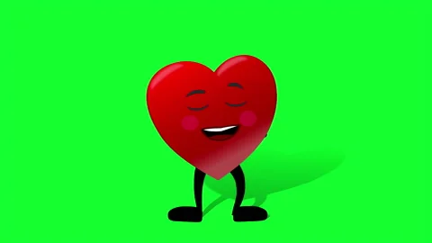 Animation of a talking heart. Animated c... | Stock Video | Pond5