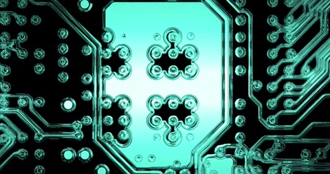 Animation of technical scheme of compute... | Stock Video | Pond5