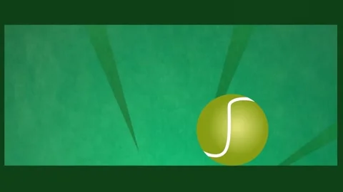 Animation of tennis ball over shapes on ... | Stock Video | Pond5